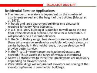 building service - lift and escalators | PPTX