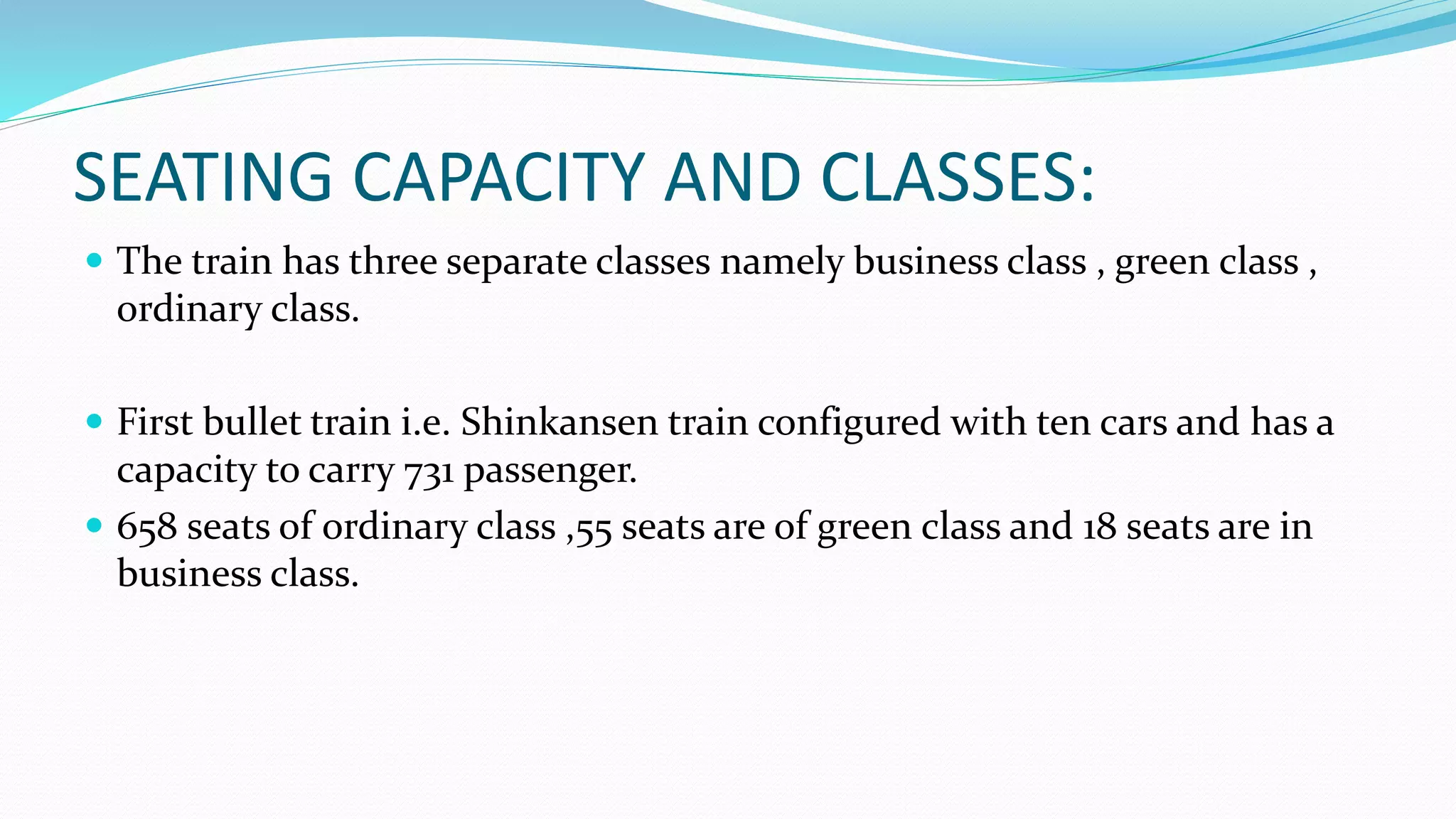Presentation on bullet train | PPTX