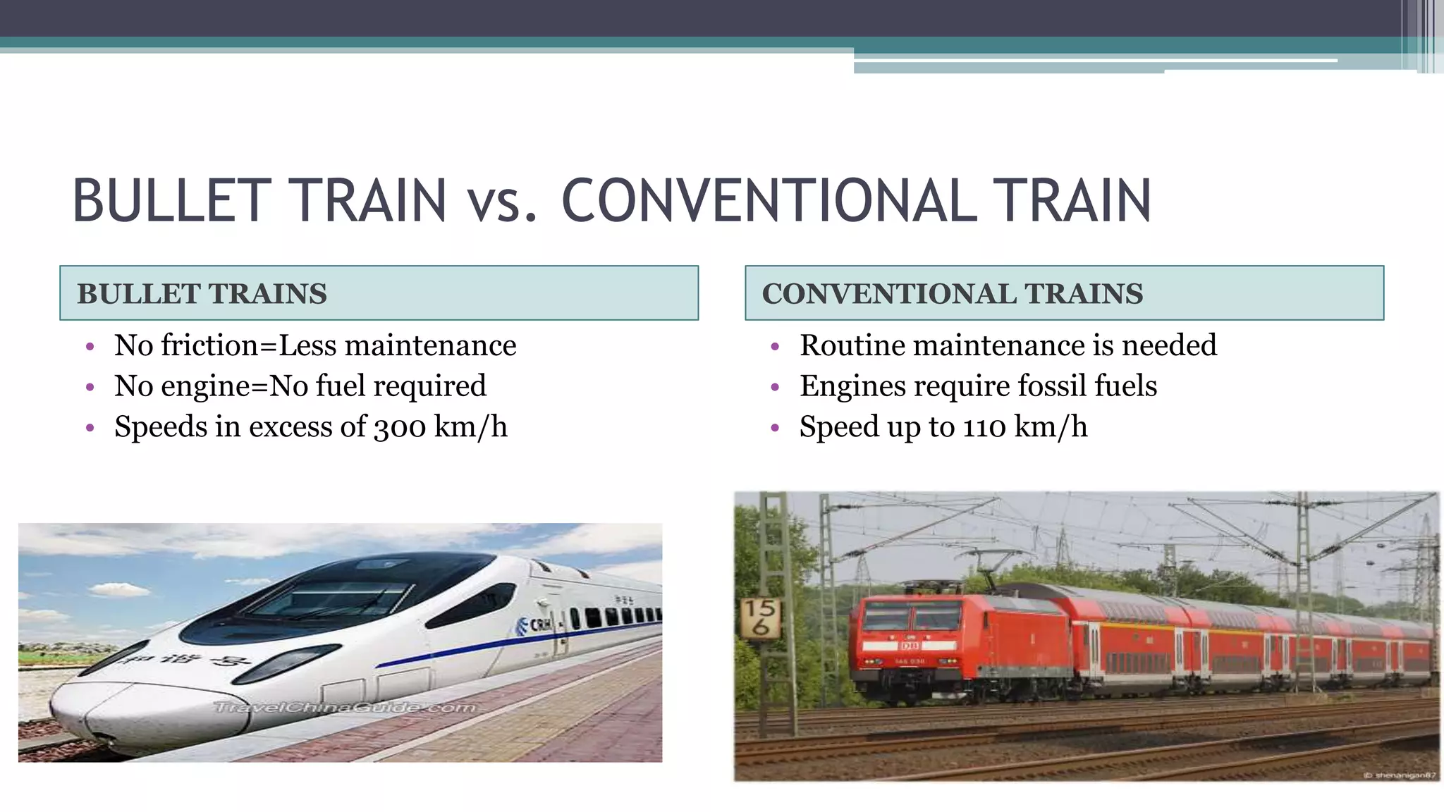 Presentation on bullet train | PPTX