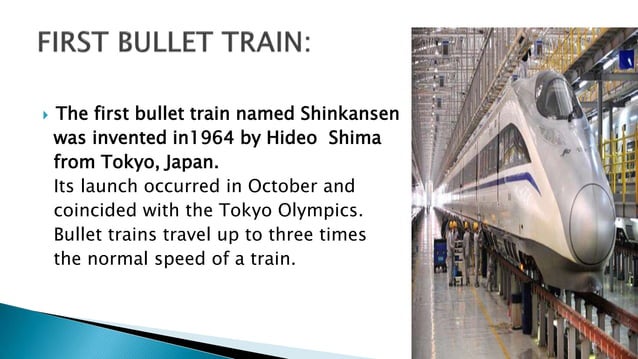 Presentation on bullet train | PPTX