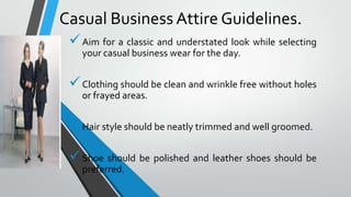 Presentation on business attire | PPTX