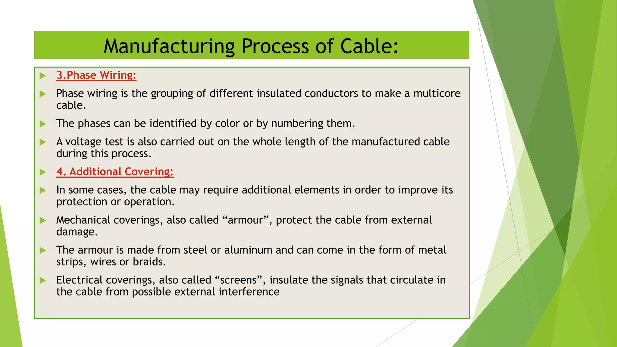 Presentation on cables | PPTX