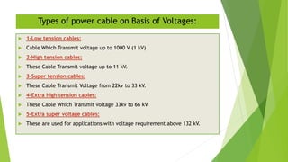 Presentation on cables | PPTX