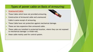Presentation on cables | PPTX