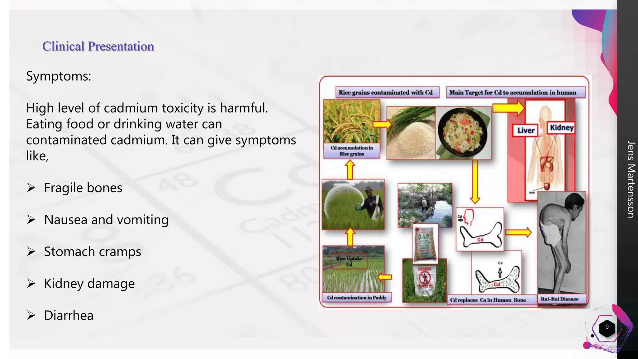 Presentation on cadmium poisoning | PPTX