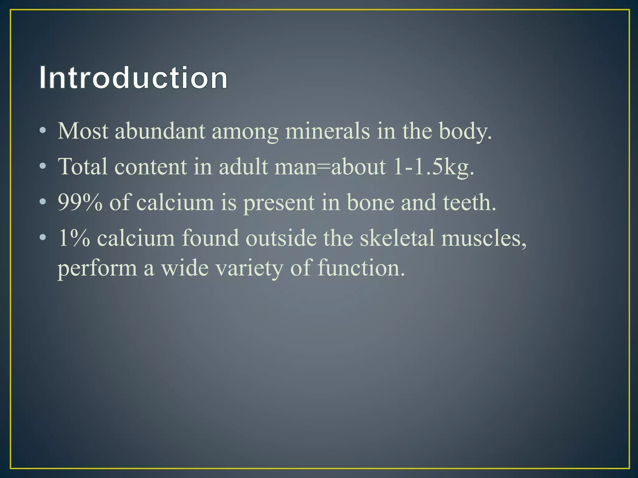 calcium | PPTX | Bone and Joint Conditions | Diseases and Conditions