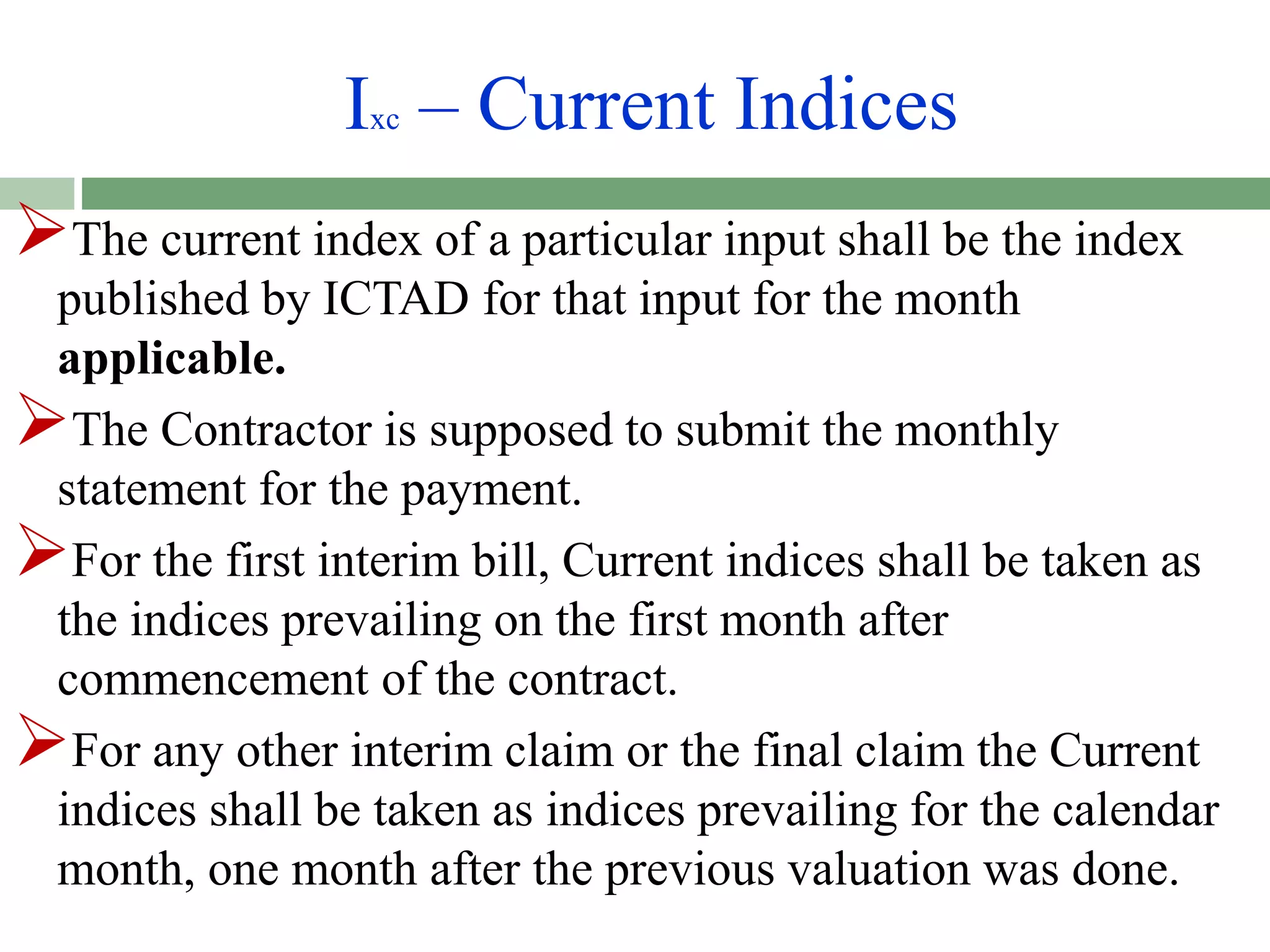 Presentation on calculation_of_price_escalation | PPT