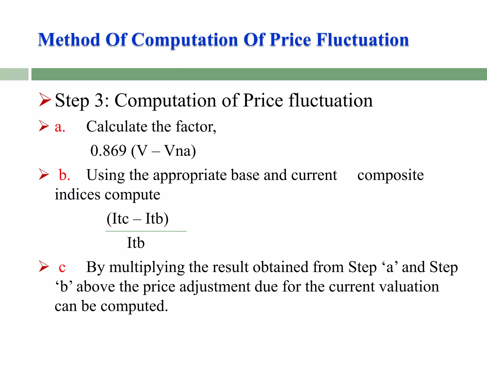 Presentation on calculation_of_price_escalation | PPT