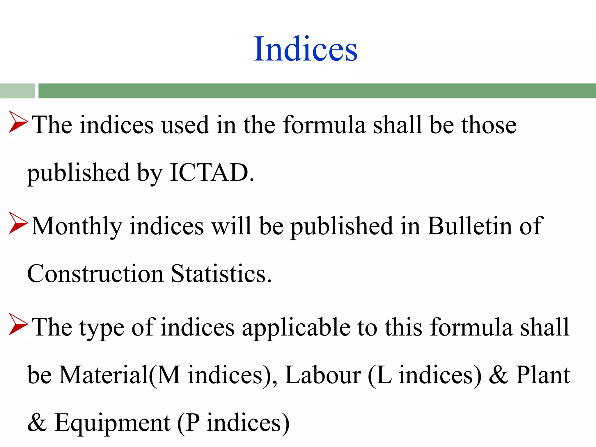 Presentation on calculation_of_price_escalation | PPT