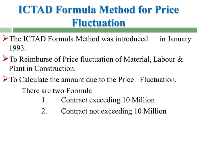 Presentation on calculation_of_price_escalation | PPT
