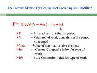 Presentation on calculation_of_price_escalation