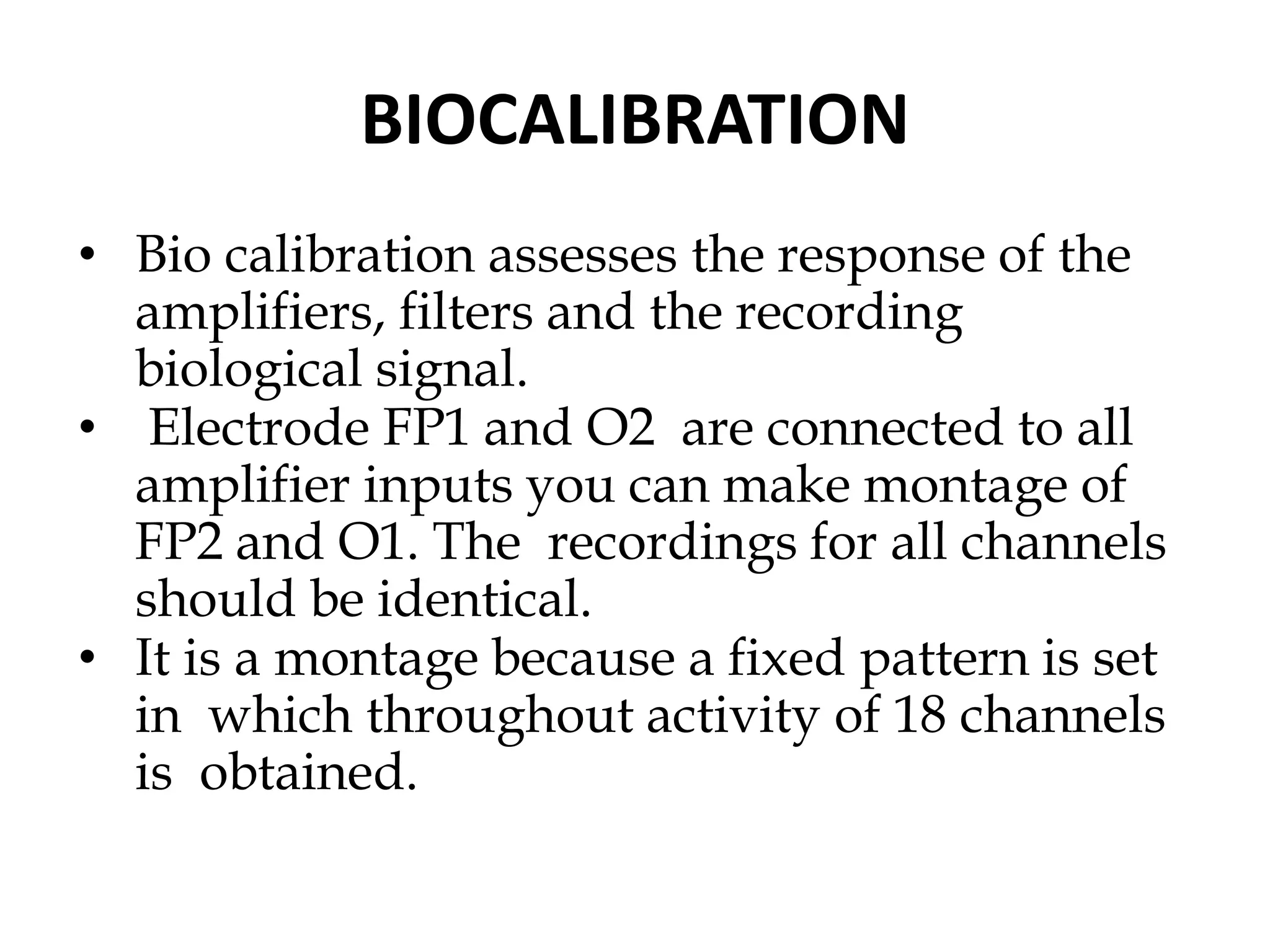 EEG calibration and its steps | PPTX