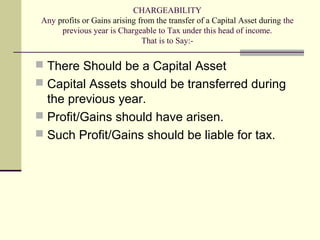 Presentation on capital gains | PPT