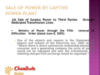 Presentation on captive power plants | PDF