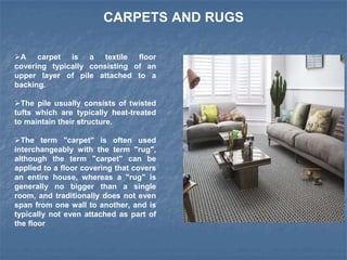 Presentation on carpets and rugs | PPTX