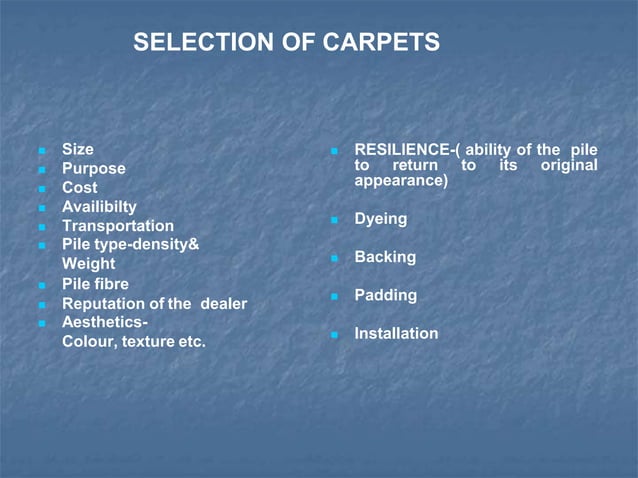 Presentation on carpets and rugs | PPTX