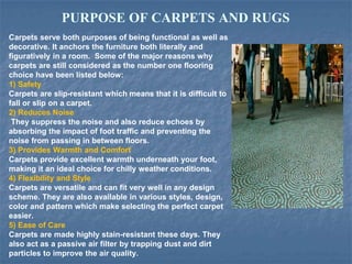 Presentation on carpets and rugs | PPTX
