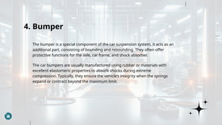 Presentation on Car Suspension system parts & function | PPTX
