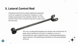 Presentation on Car Suspension system parts & function | PPTX