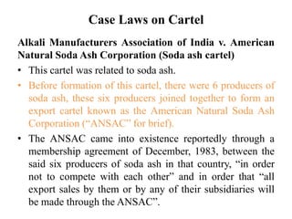 Presentation on cartel | PPTX | Business | Business and Finance