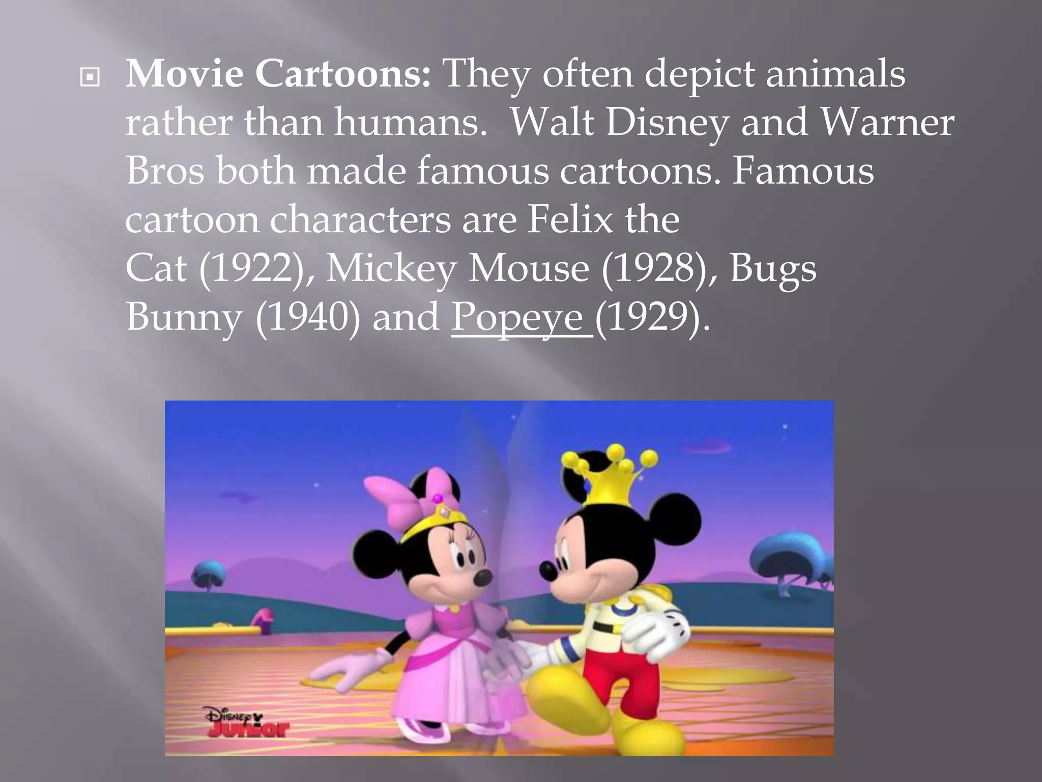 Presentation on cartoons as language arts | PPTX