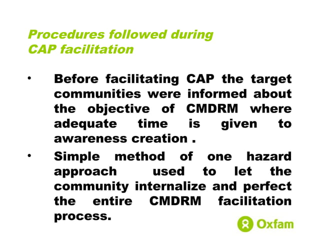 Presentation on Community based Early Warning System & CBDRM | PPT