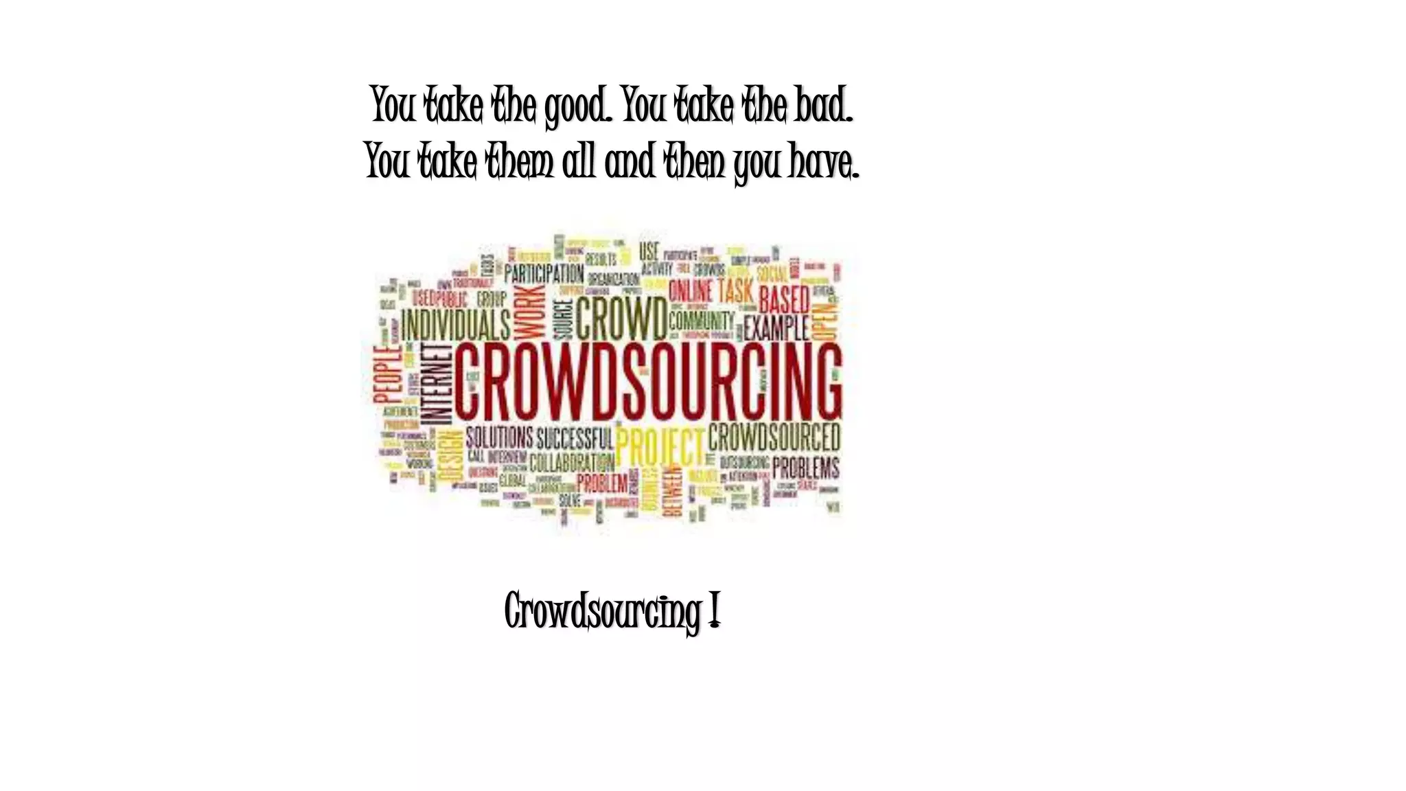 Presentation on cloud computing &crowdsourcing | PPT