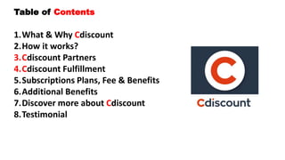 France Cdiscount Marketplace Overview | PPTX