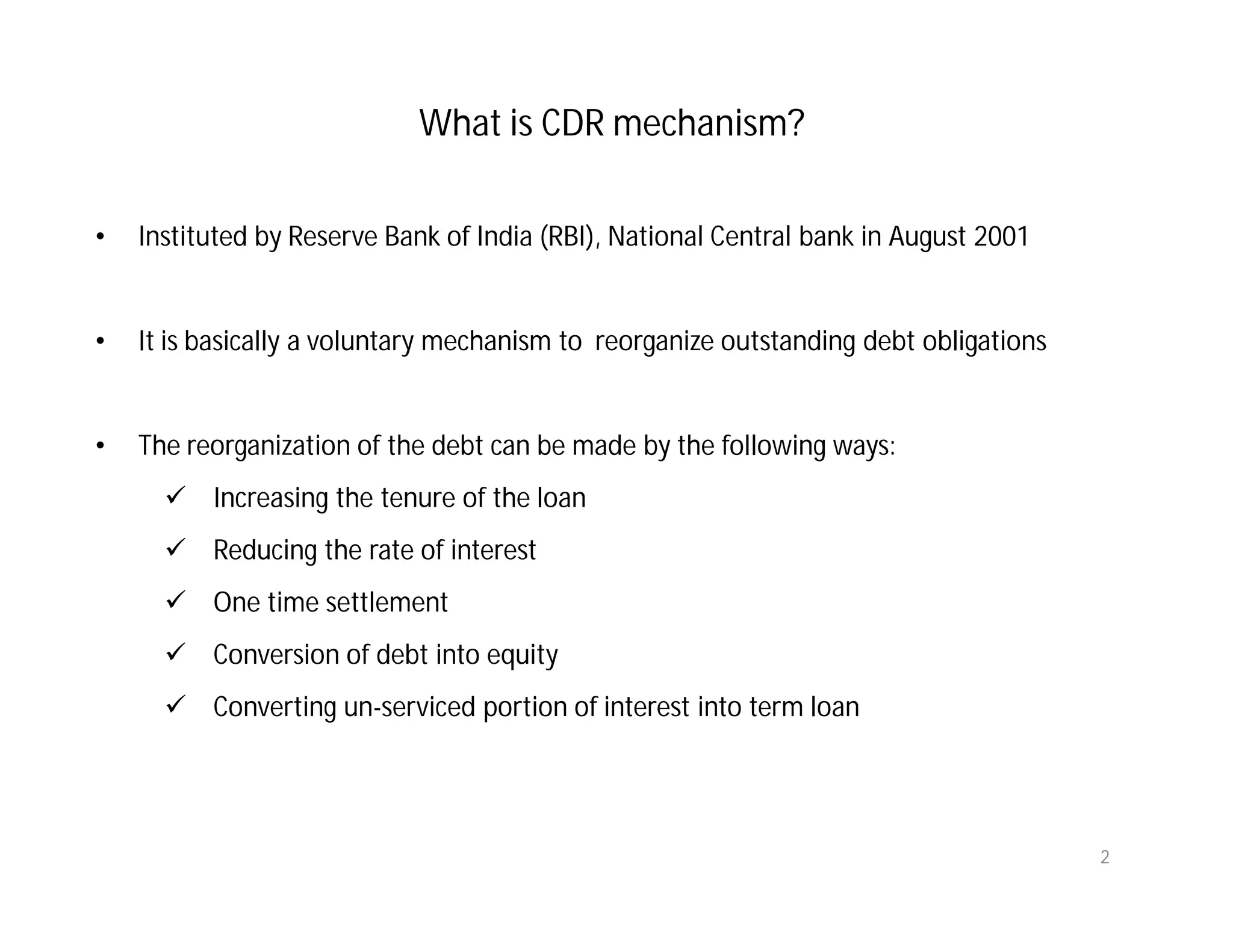 Suzlon takes a wise decision to go for CDR | PPT