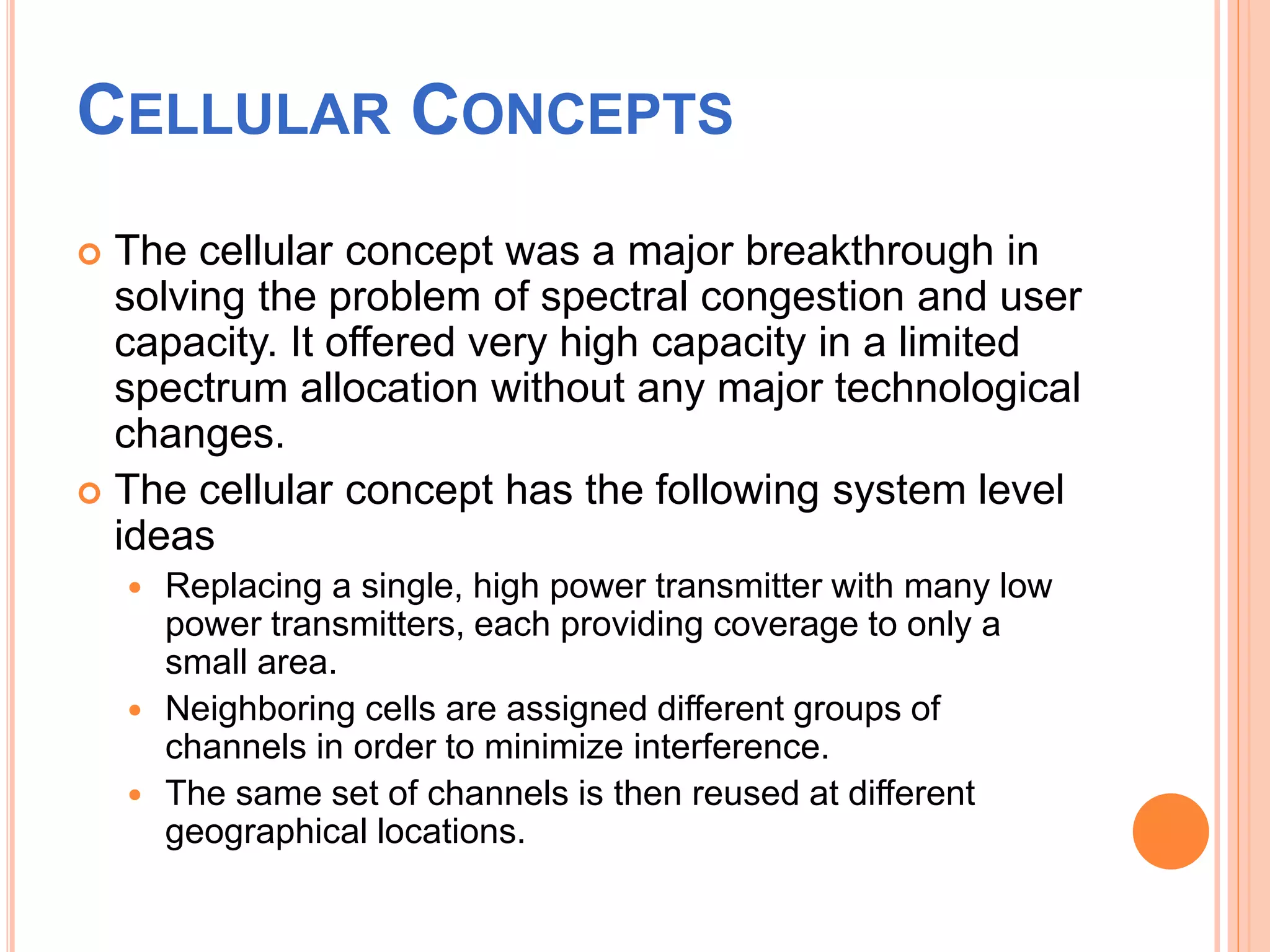 Presentation on cellular concept | PPT