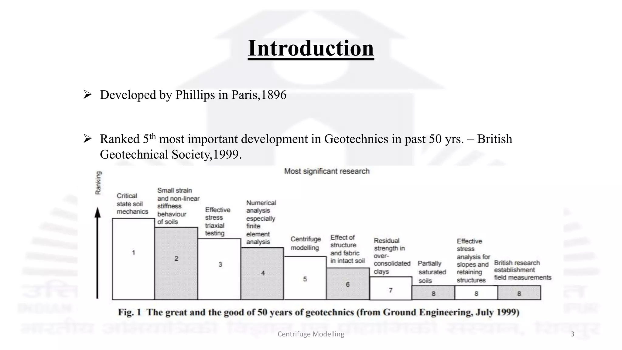 Presentation On Centrifuge Modelling For Building Tilt Correction Ppt