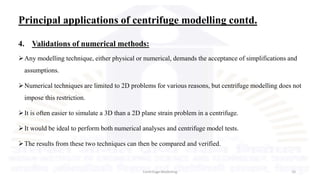 Presentation on centrifuge modelling for building tilt correction | PPT