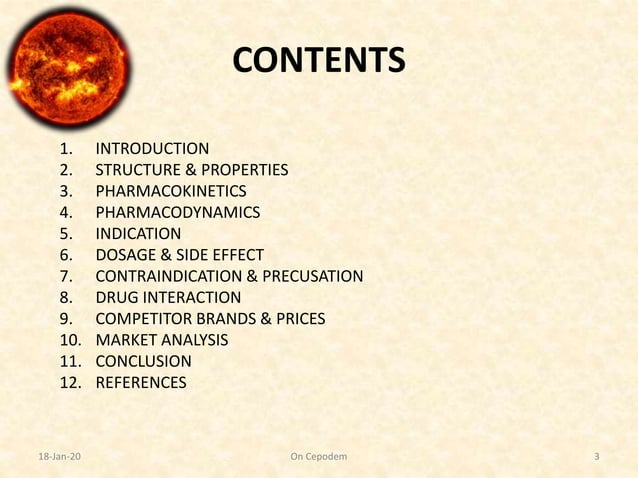 Presentation on Cepodem ( Cefpodoxime ) | PPTX | Infectious Diseases ...
