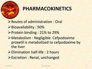 Presentation on Cepodem ( Cefpodoxime ) | PPTX