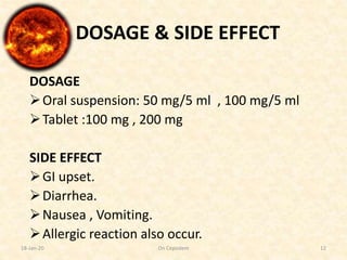 Presentation on Cepodem ( Cefpodoxime ) | PPT