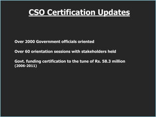 Presentation on PCP's certification programme | PPTX