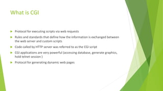 Presentation on CGI (PERL) | PPT