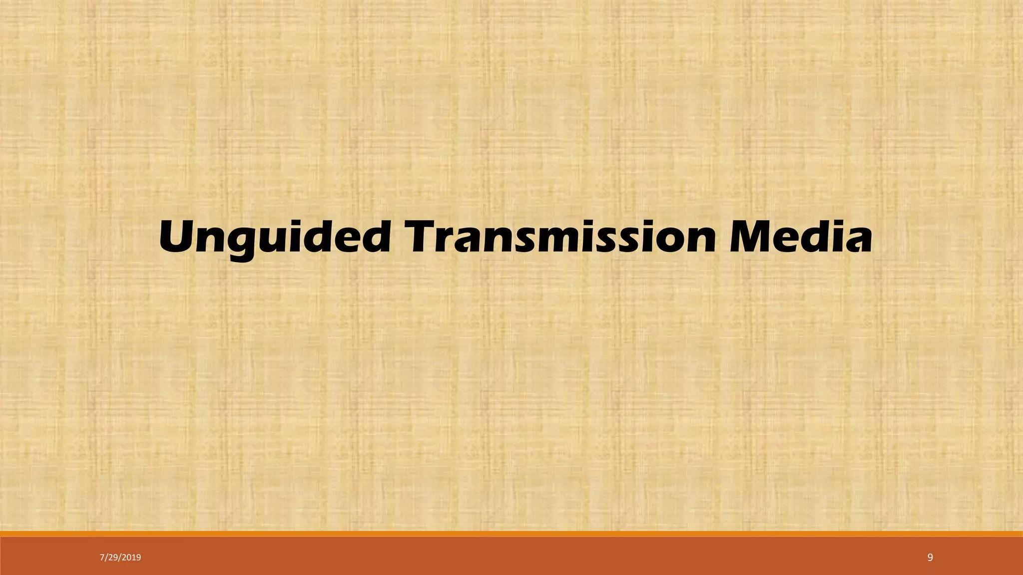 Presentation on Transmission Media & Switching | PDF