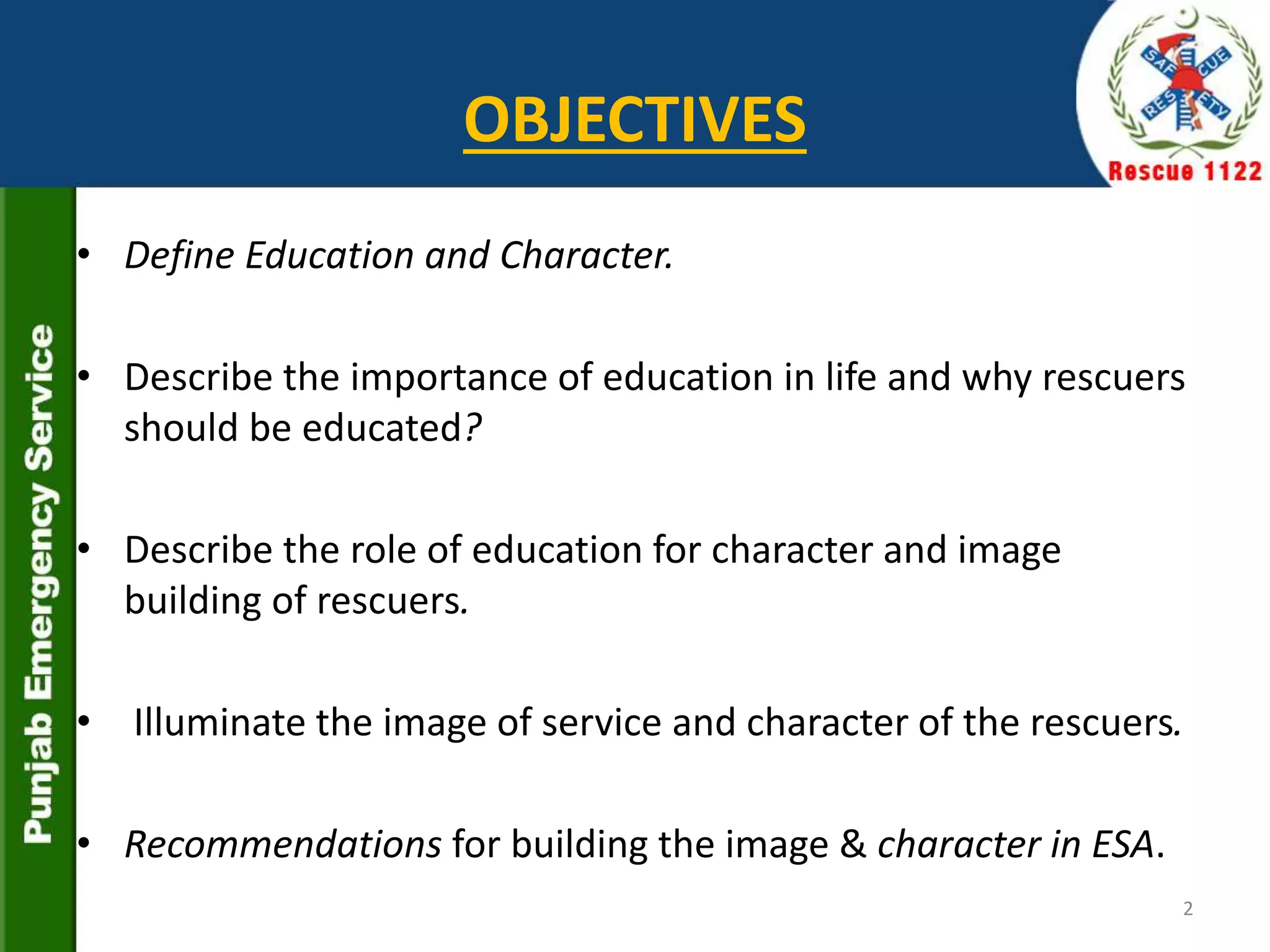 character & image building through education | PPTX