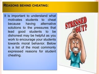 Presentation on cheating in exam | PPTX