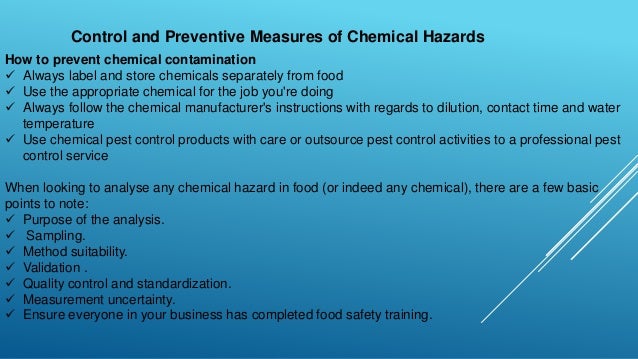 PRESENTATION ON CHEMICAL POISONS IN FOOD HYGIENE, SAFETY & SANITATION ...
