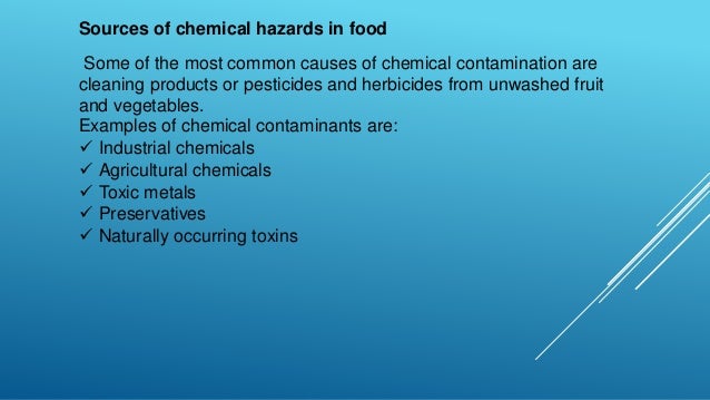 PRESENTATION ON CHEMICAL POISONS IN FOOD HYGIENE, SAFETY & SANITATION ...