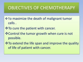 Presentation on chemotherapy and medicines. | PPTX