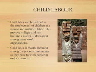 Presentation on child labour | PPT