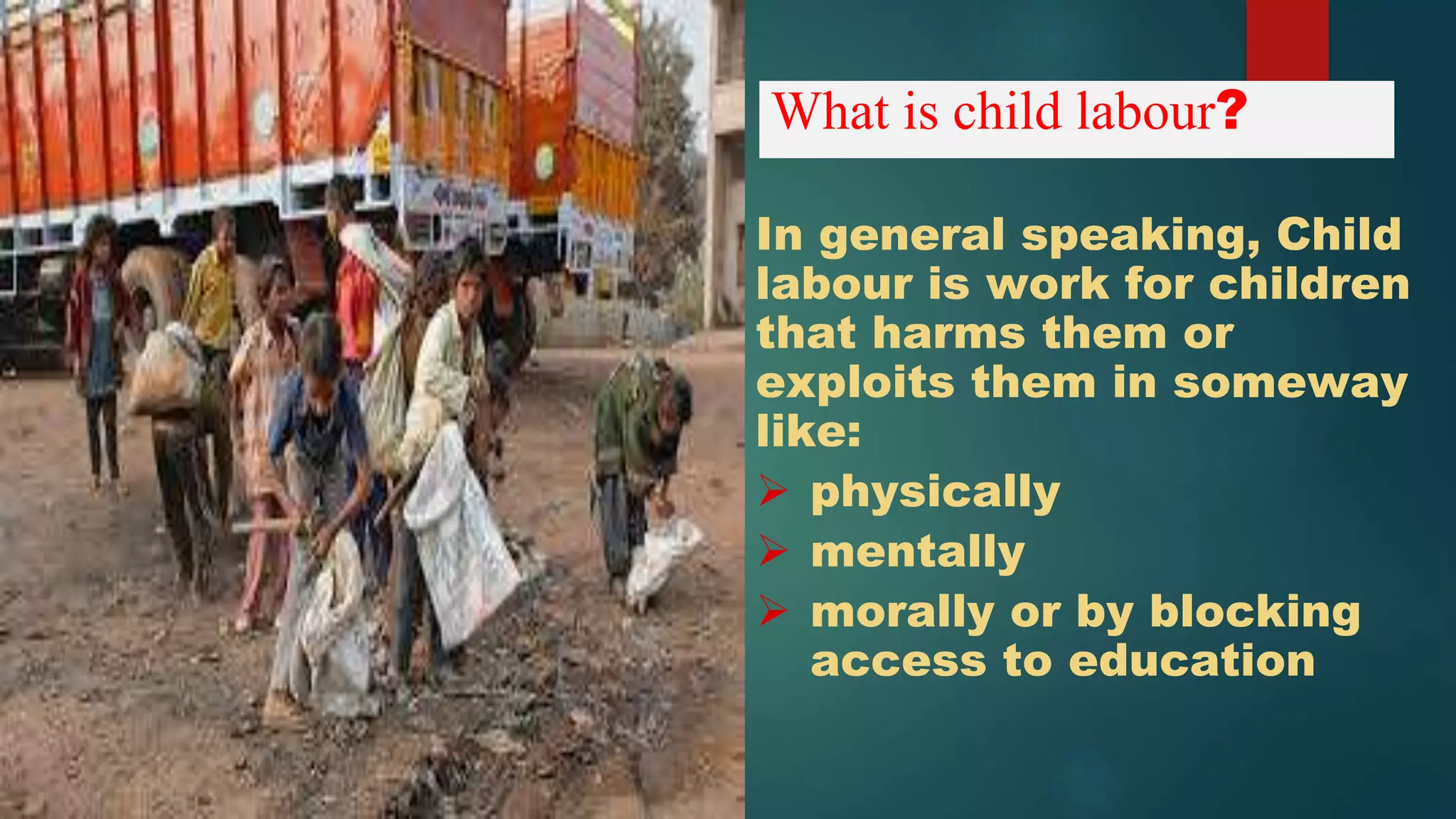 Presentation on child labour | PPTX