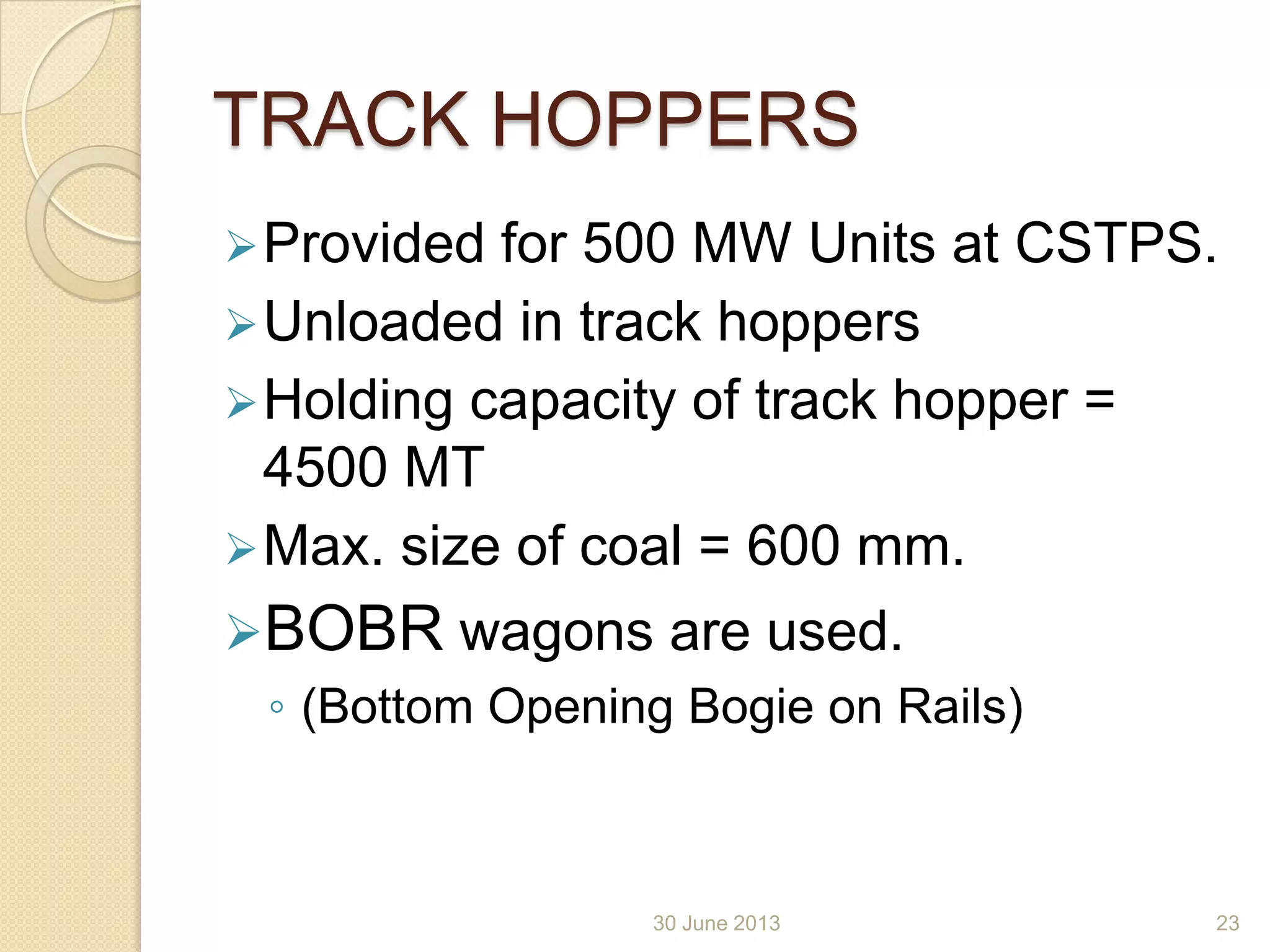 Best ppt on Presentation on Coal handling plant | PPTX