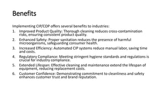 Presentation on CIP & COP process in Food Manufacturing Facilities.pptx