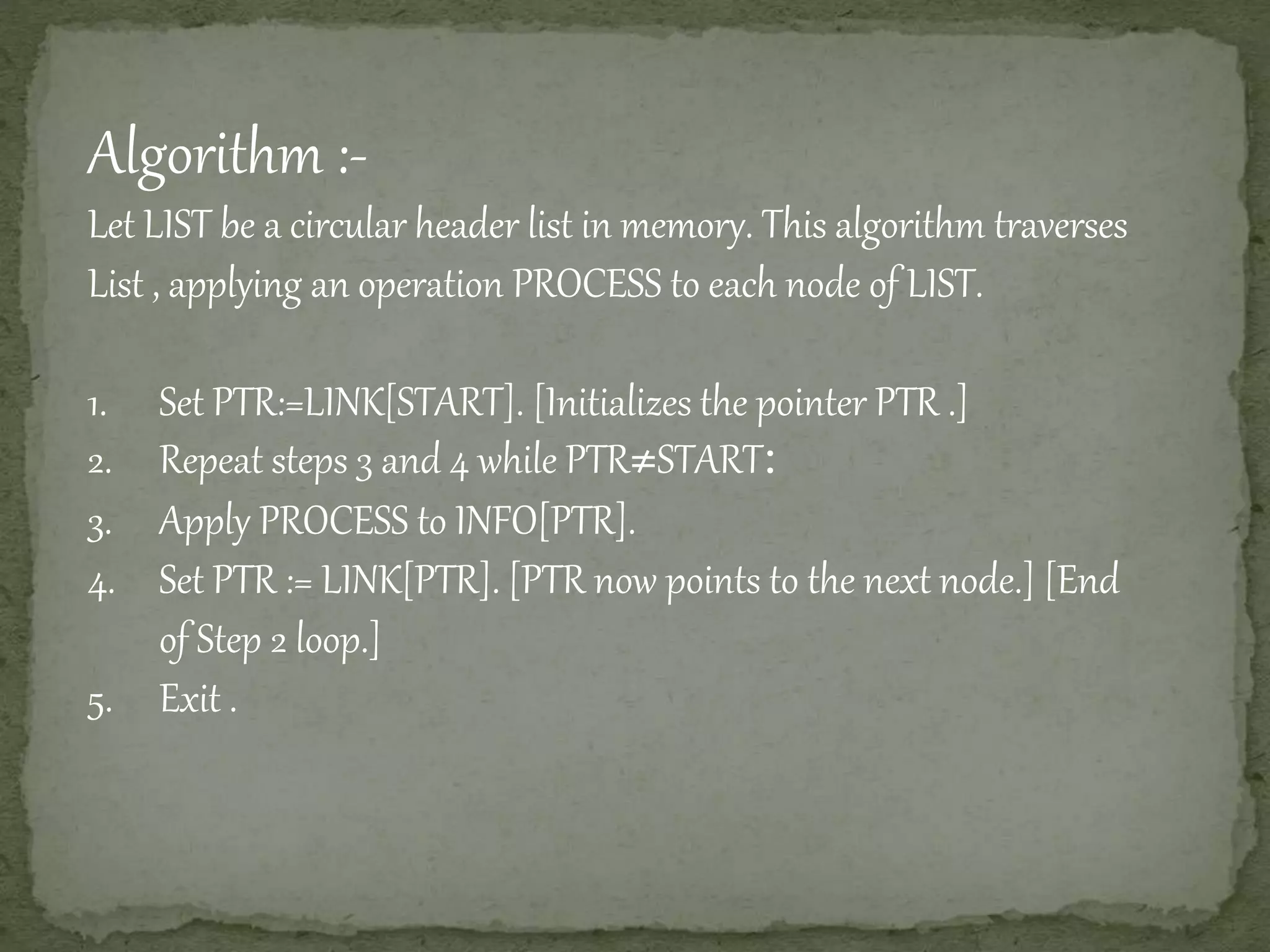 Presentation on circular linked list | PPT