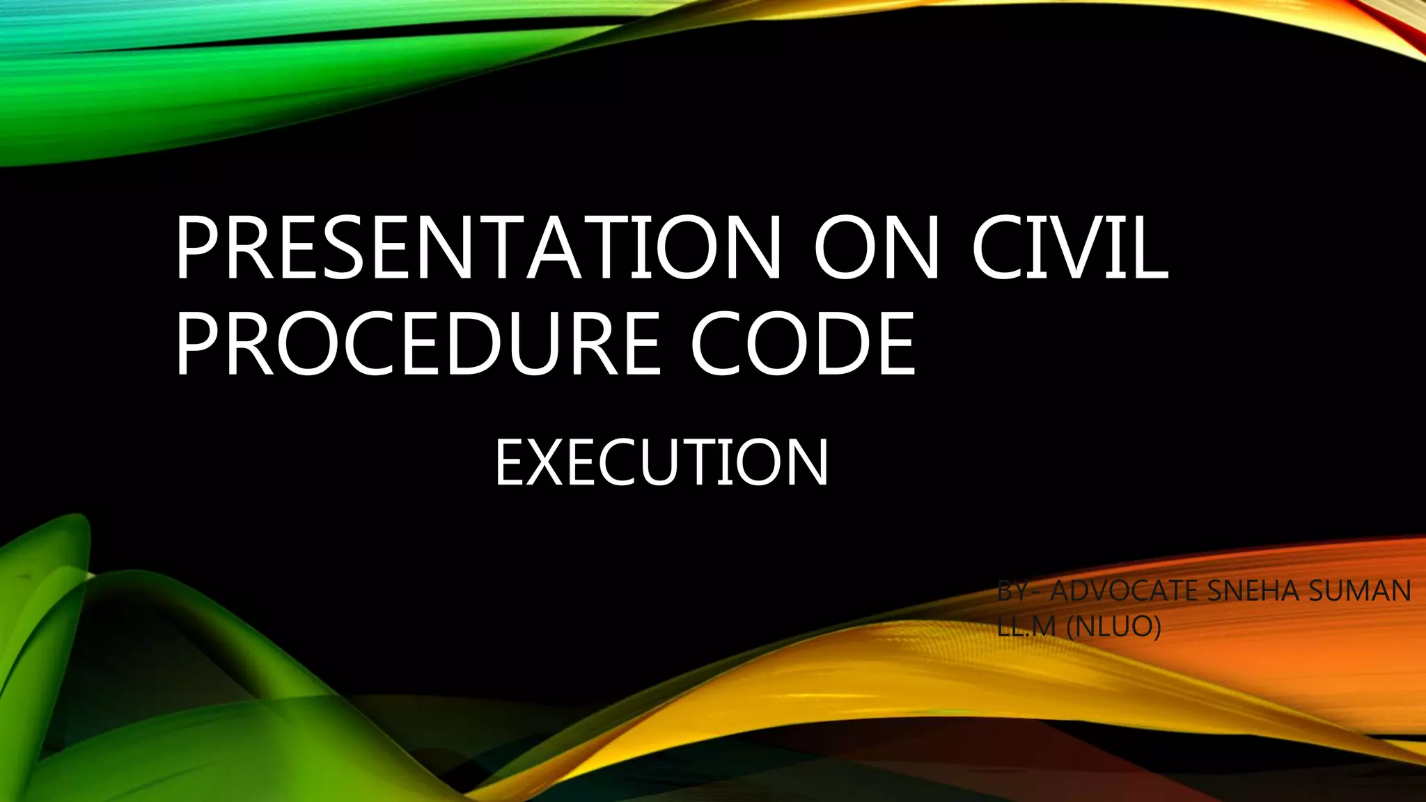 Presentation on civil procedure code | PPTX