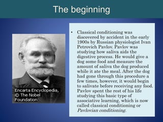 Presentation on classical conditioning | PPTX